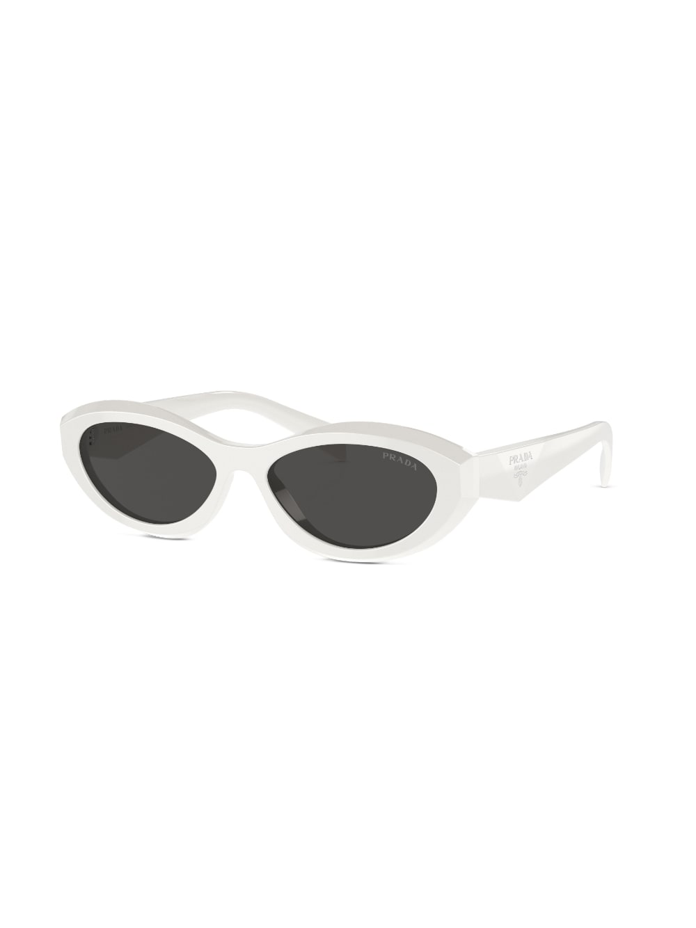 Prada Cat-Eye Frame Sunglasses - White - 17% Off | Editorialist
