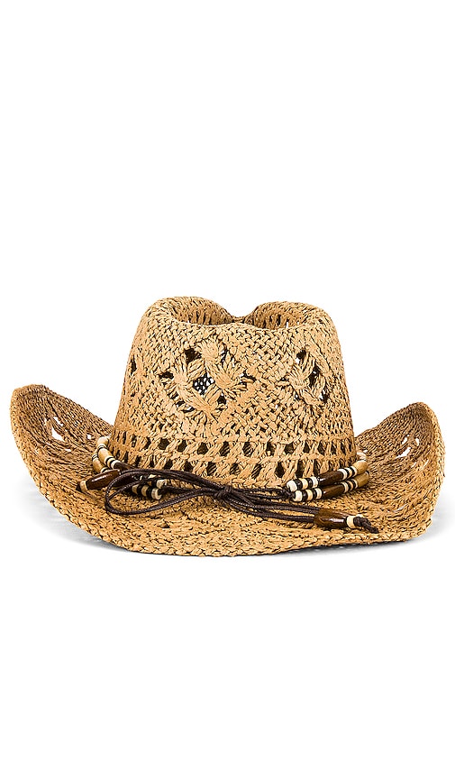 New
8 Other Reasons Stylish Tan Straw Cowboy Hat with Turquoise Accent 8 Other Reasons Coastal Cowboy Hat - Straw | Editorialist main image 4