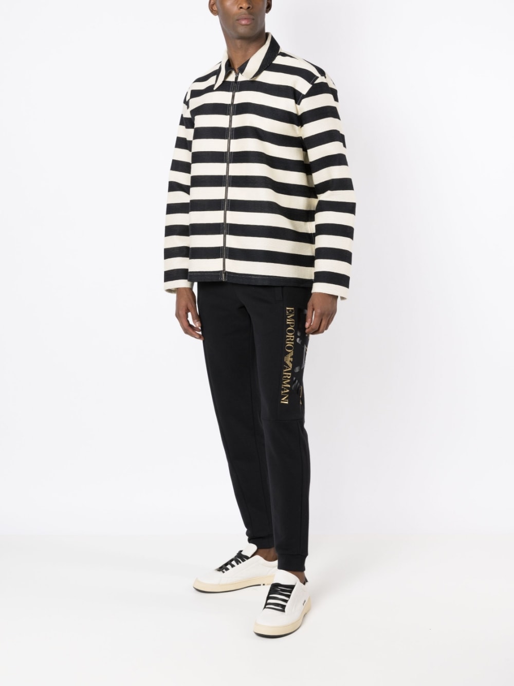 EMPORIO ARMANI Emporio Armani Striped Shirt Jacket