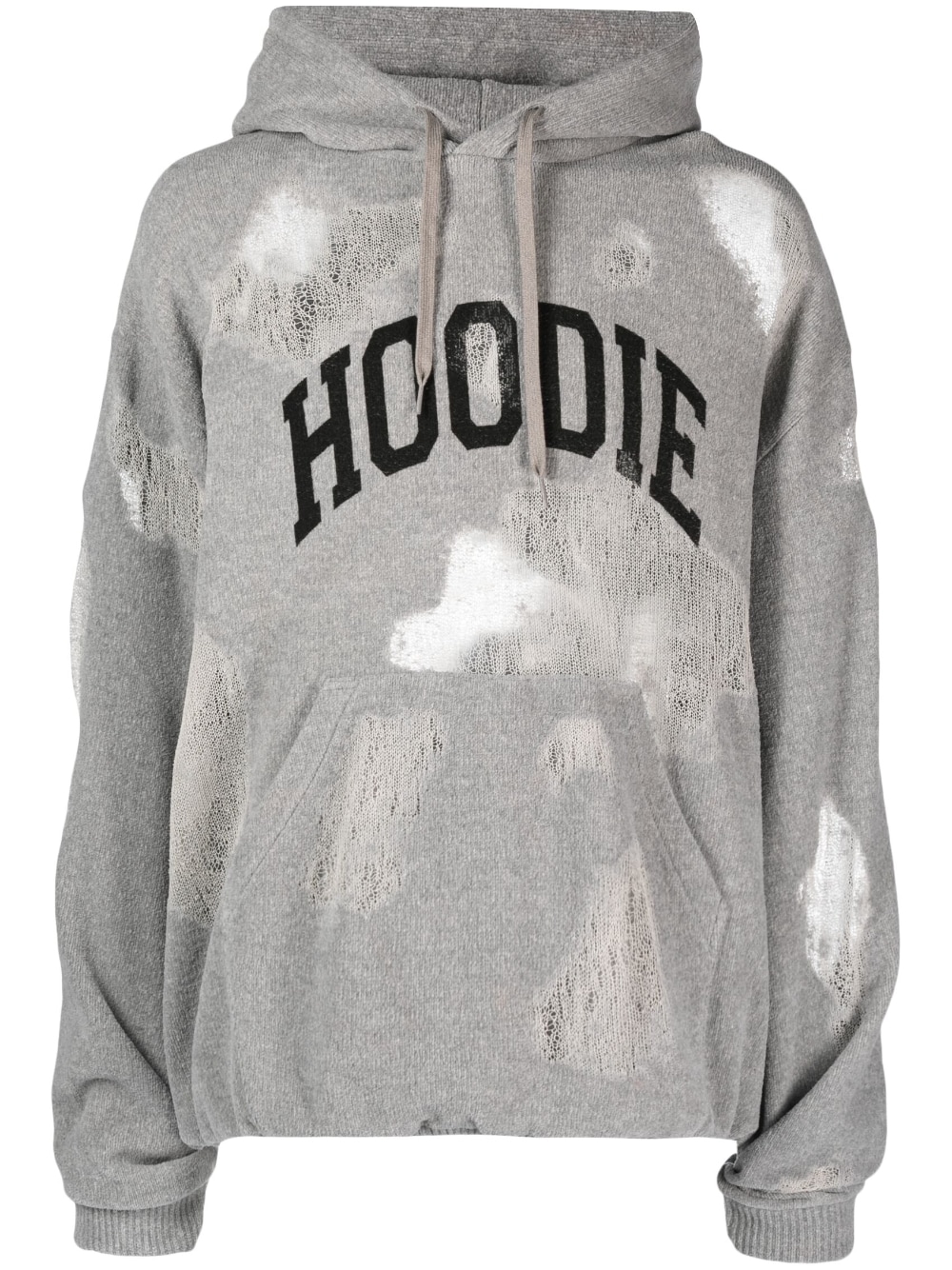トップス doublet RIPPED OFF KNIT HOODIE Doublet RIPPED OFF KNIT HOODIE - GREY | Garmentory