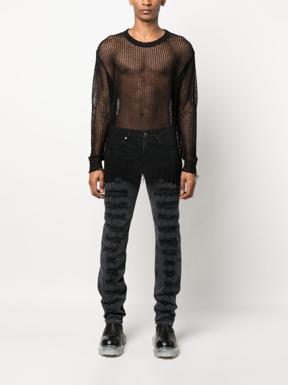 1017 ALYX 9SM Distressed-Effect Skinny Jeans