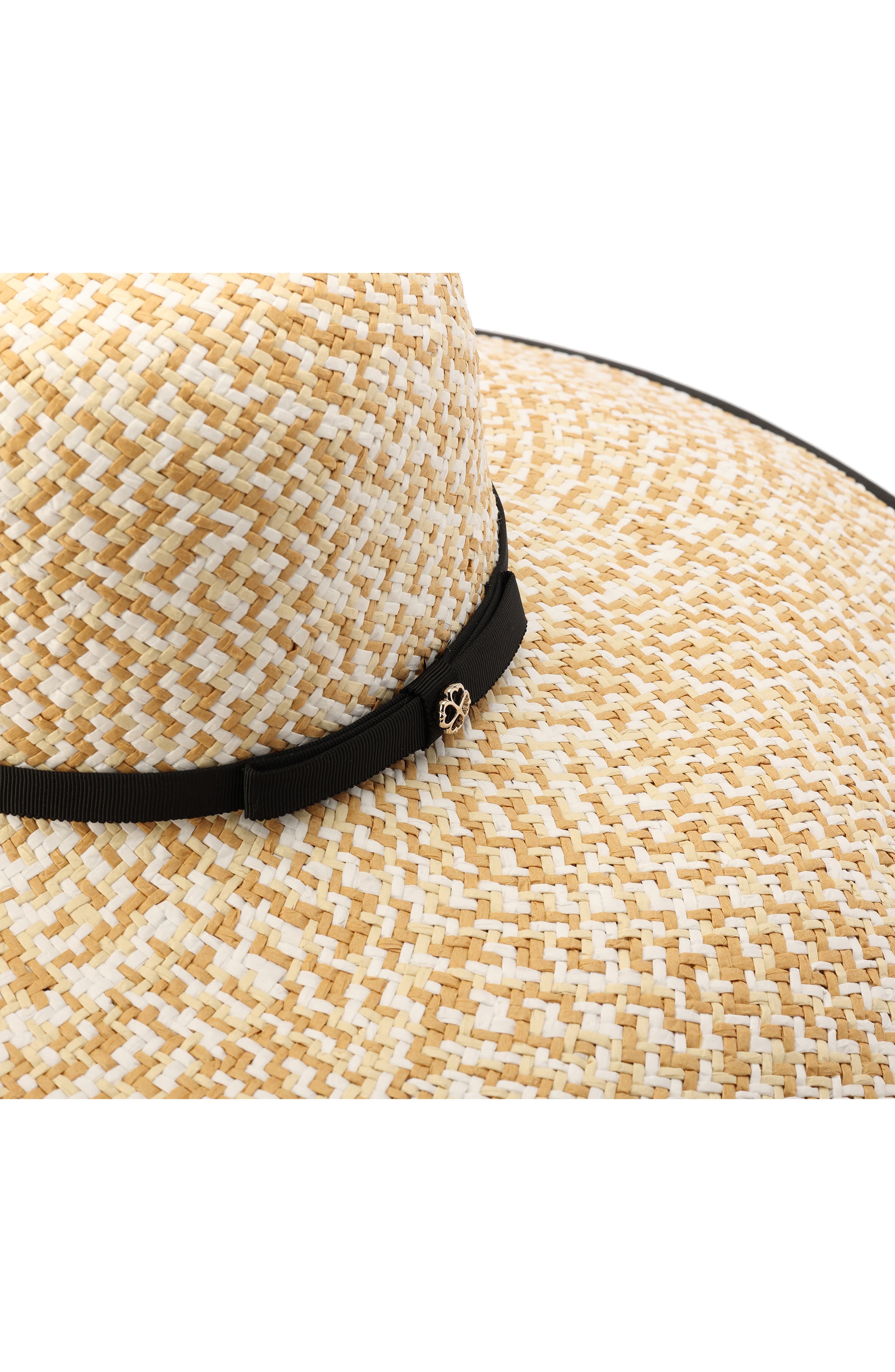 Kate Spade Cream Wide-Brimmed Sun Hat cabana wave bucket hat (Women) | Nordstromrack main image 2