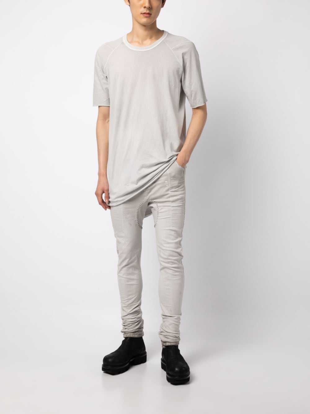 BORIS BIDJAN SABERI Boris Bidjan Saberi Drop-Crotch Skinny Jeans