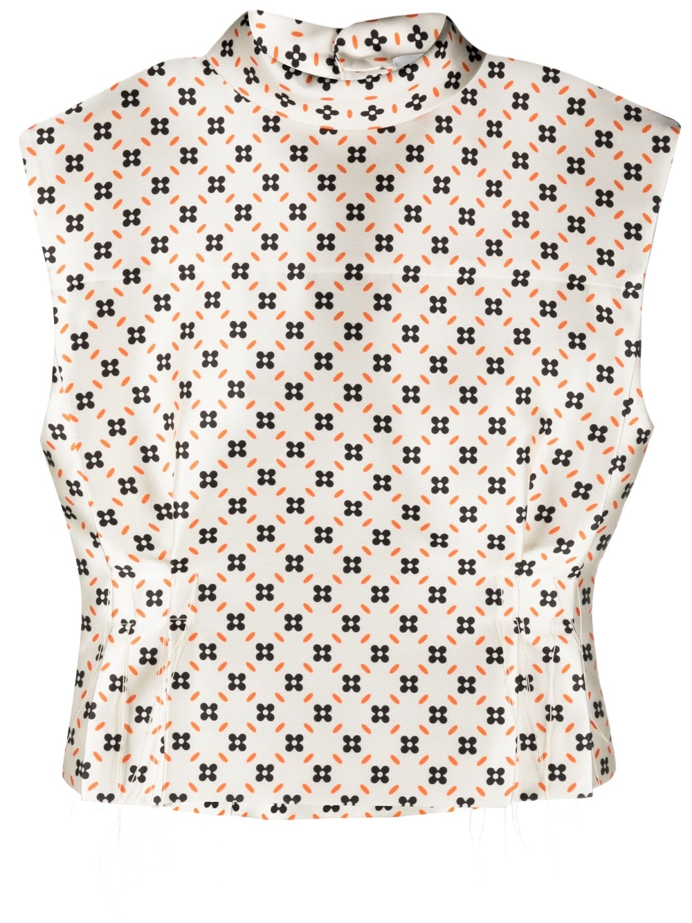 TOTÊME toteme collector scarf top in blue,white