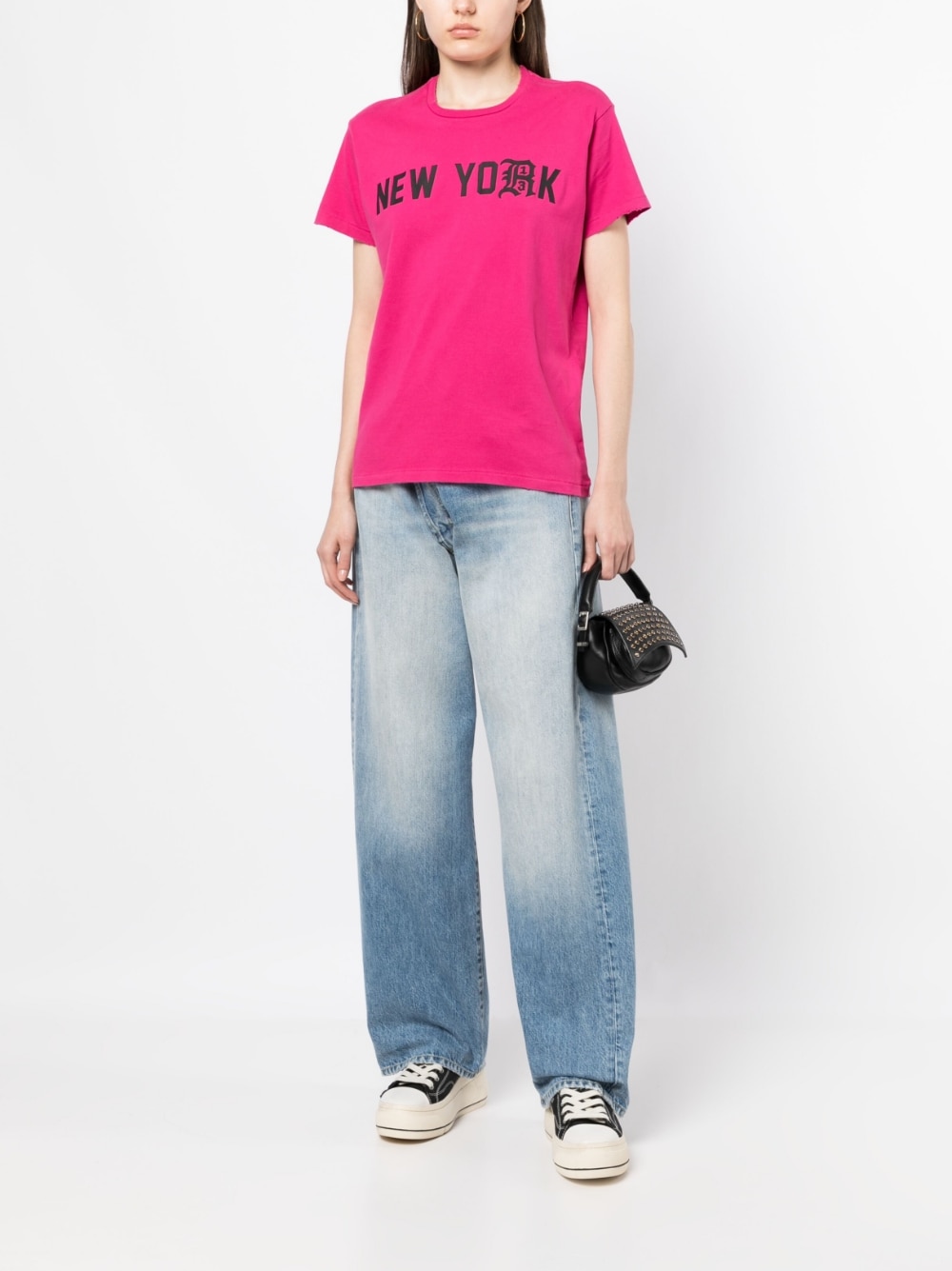 R13 R13 Text-Print Cotton T-Shirt
