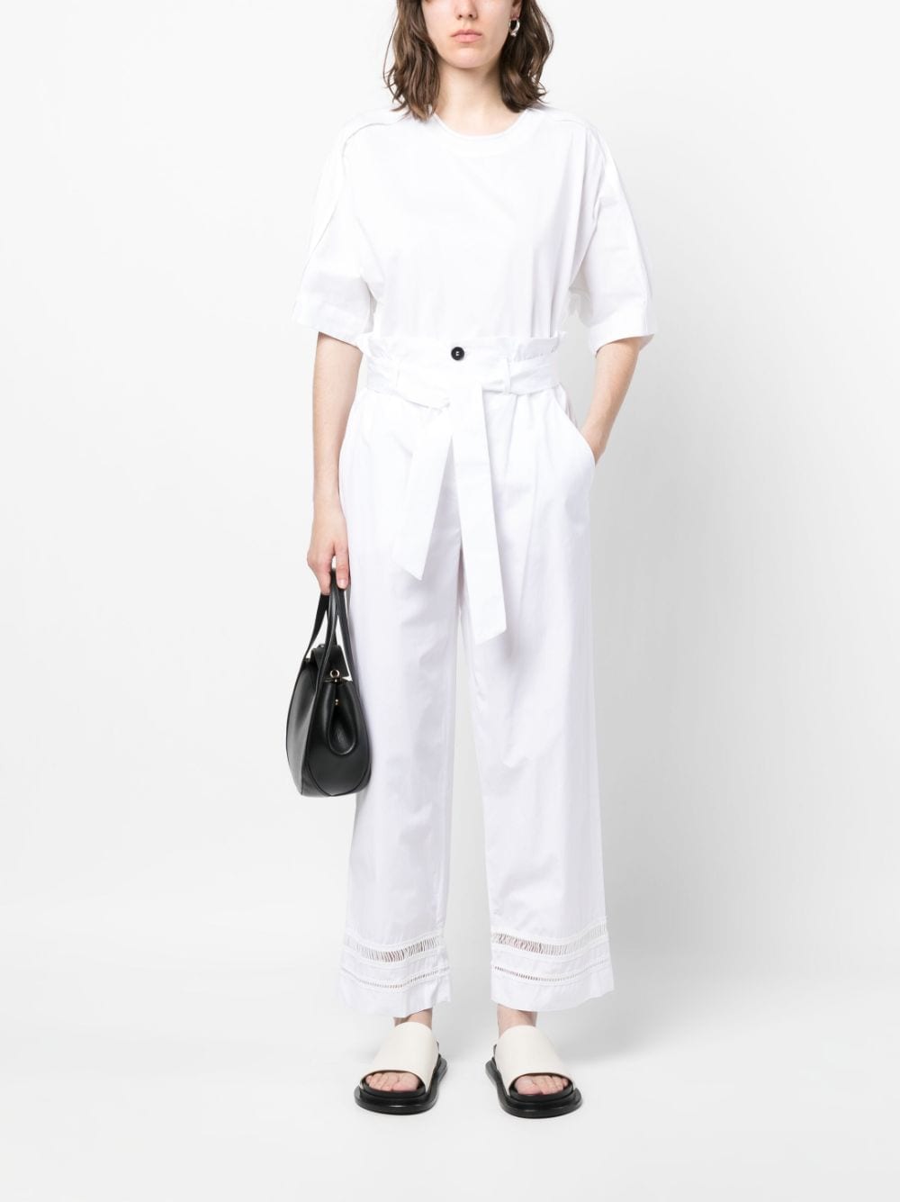 LORENA ANTONIAZZI Lorena Antoniazzi Belted High-Waisted Trousers