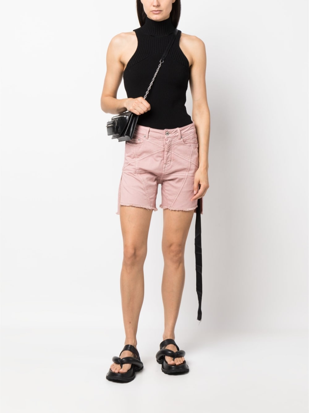 RICK OWENS Rick Owens DRKSHDW Raw-Cut Denim Shorts