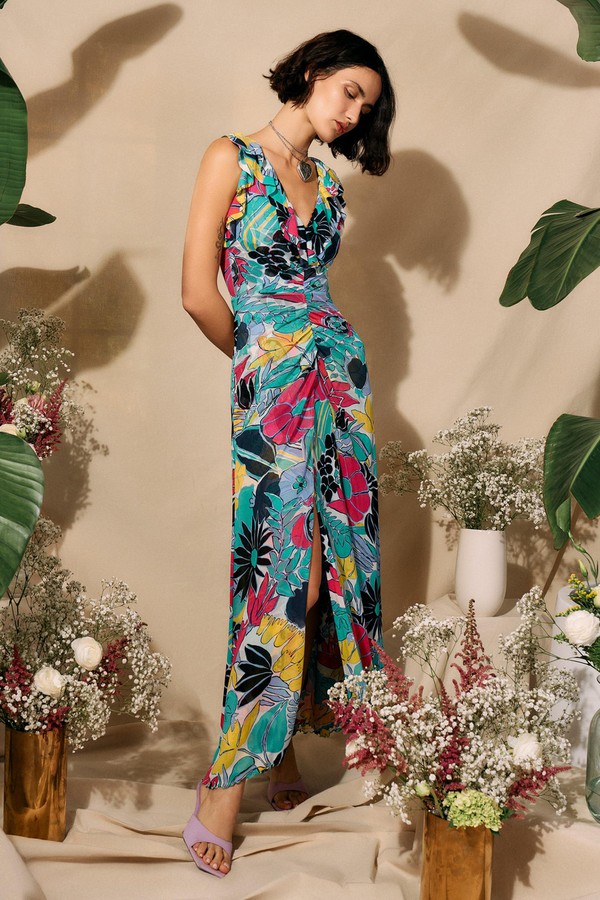 dvf sean mesh dress Diane Von Furstenberg Sean Mesh Dress In Natural - 60% Off