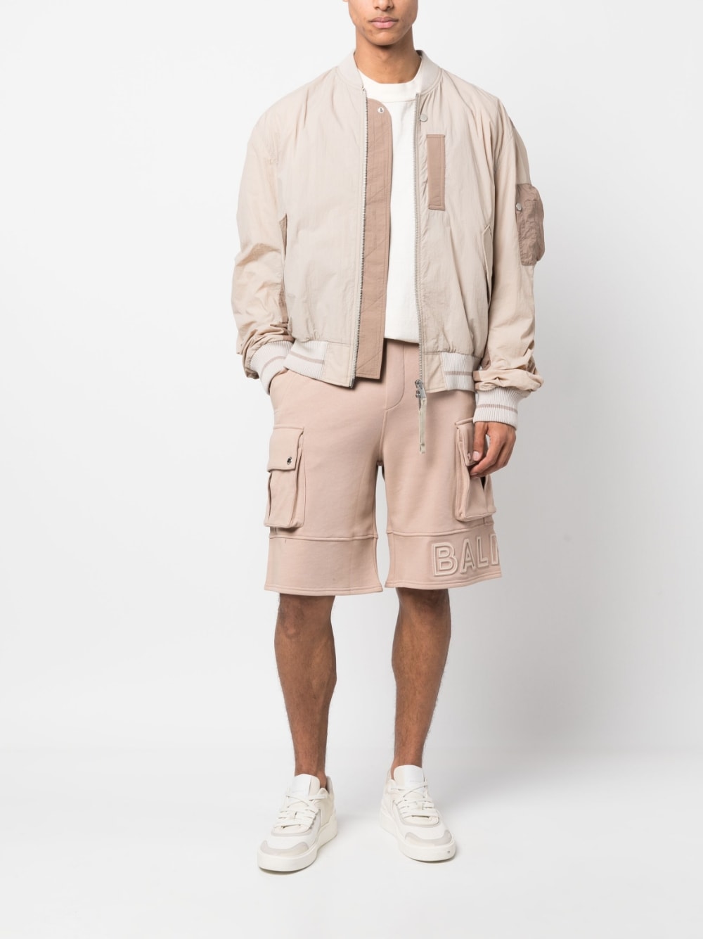BALMAIN Balmain Embossed Logo Bermuda Shorts