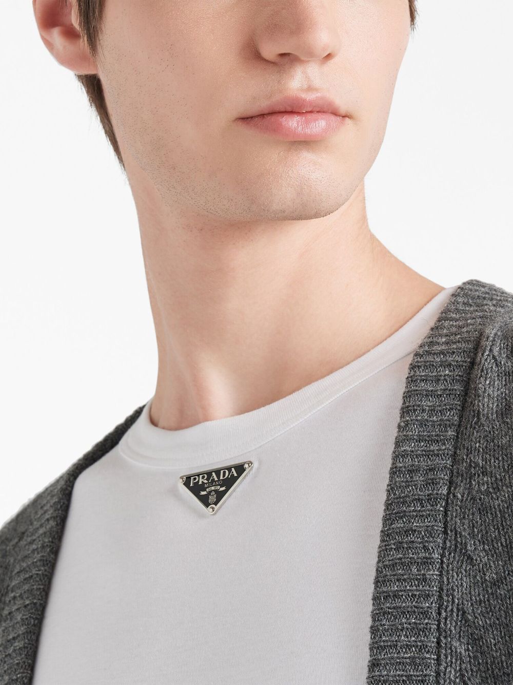 Prada Cotton T-Shirt - White | Editorialist