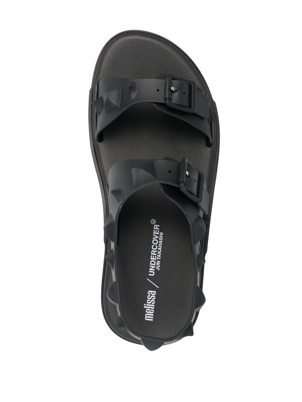Melissa X Undercover Spike-Studded Sandals - Black - 15% Off