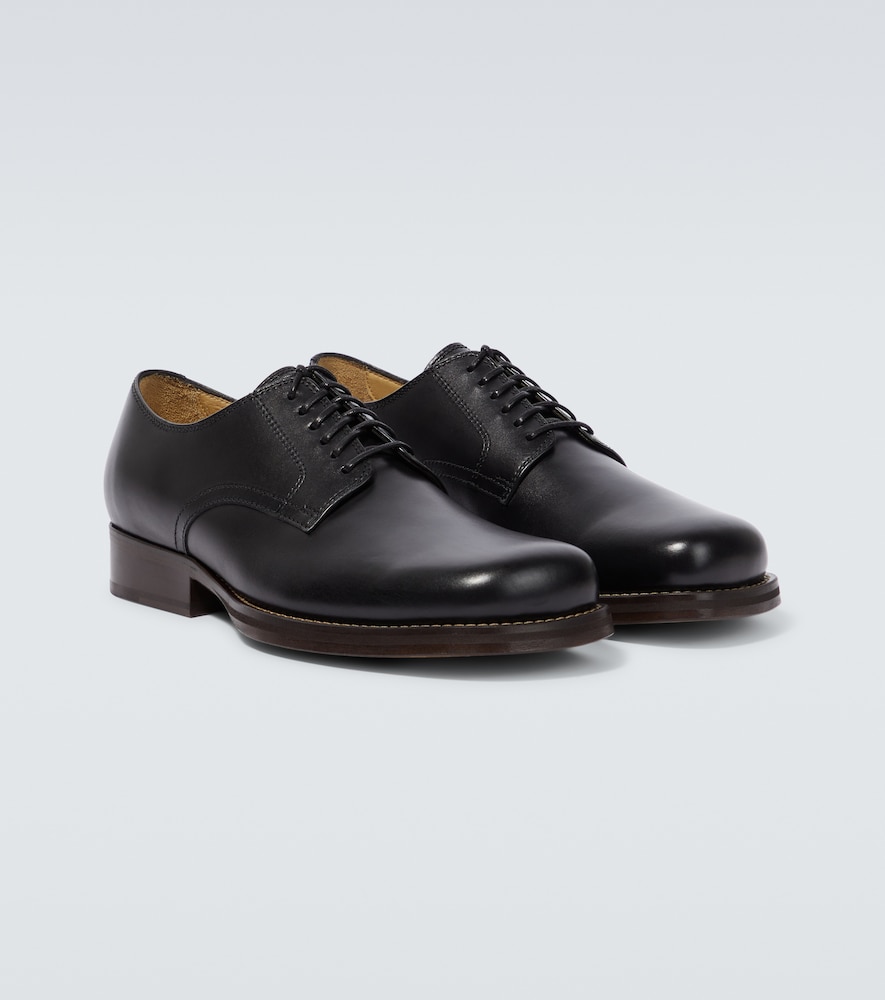 Buy LEMAIRE Anatomic Leather Derby Shoes - Black At 40% Off