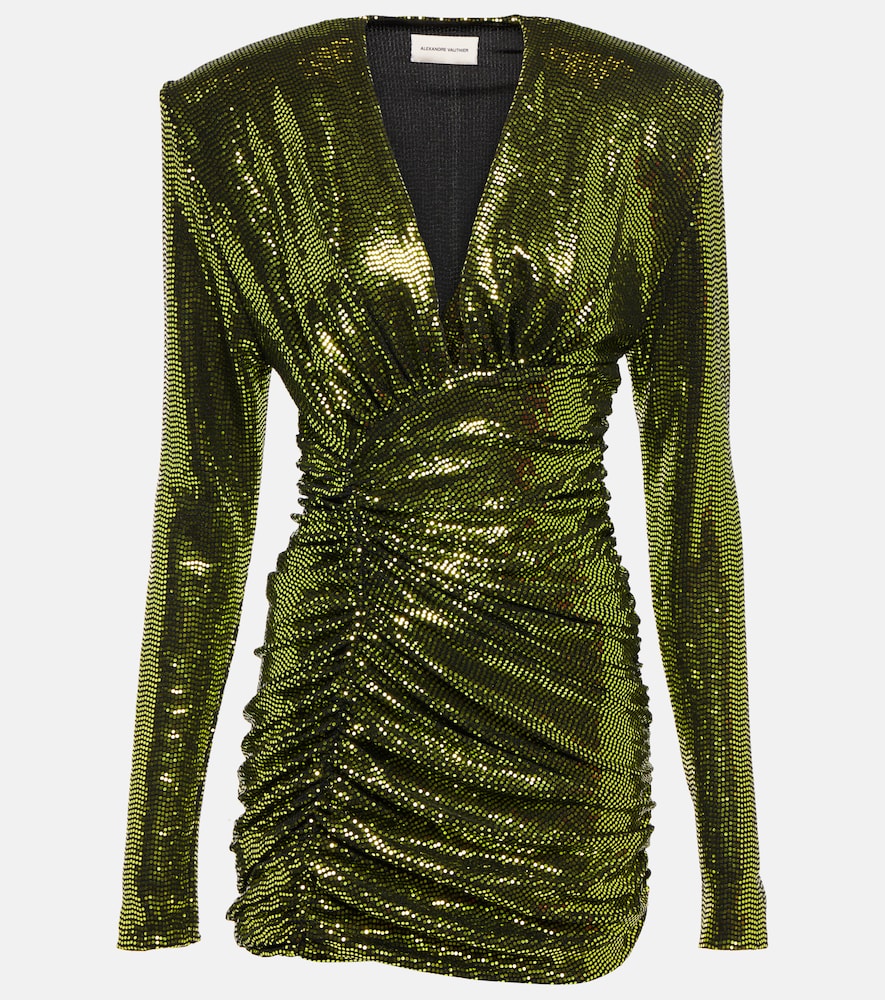 slim fit dress slacks Area Crystal Cup Mini Dress main image 0