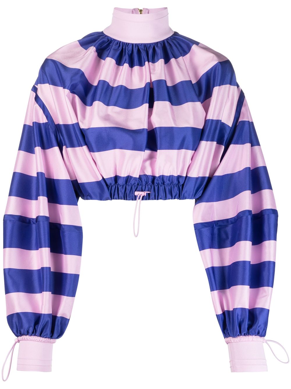 ZIMMERMANN striped silk mini skirt