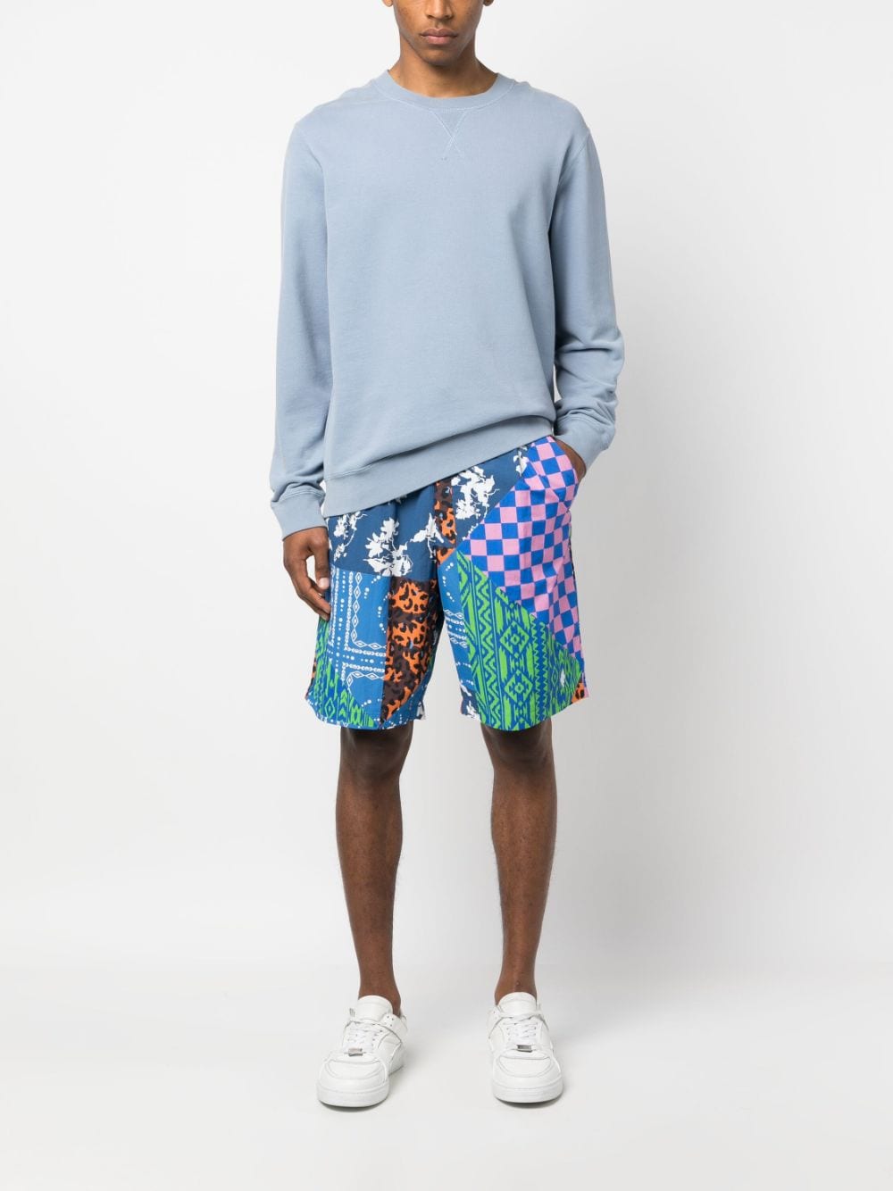 COUNTY OF MILAN Marcelo Burlon County of Milan Multi-Panel Knee-Length Shorts