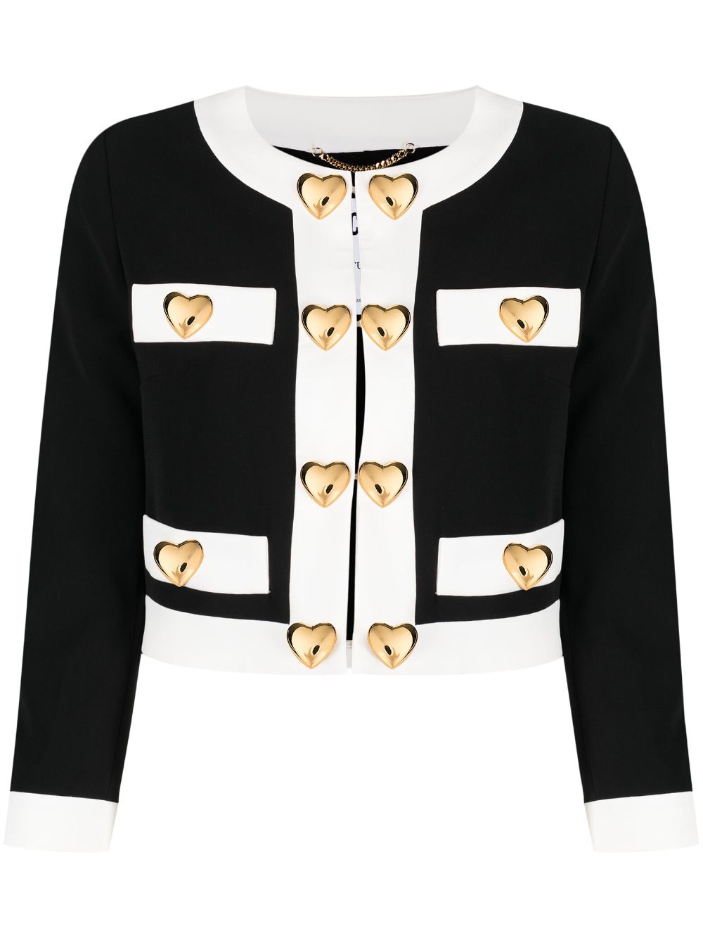 MOSCHINO Moschino Heart-Embellished Cropped Jacket