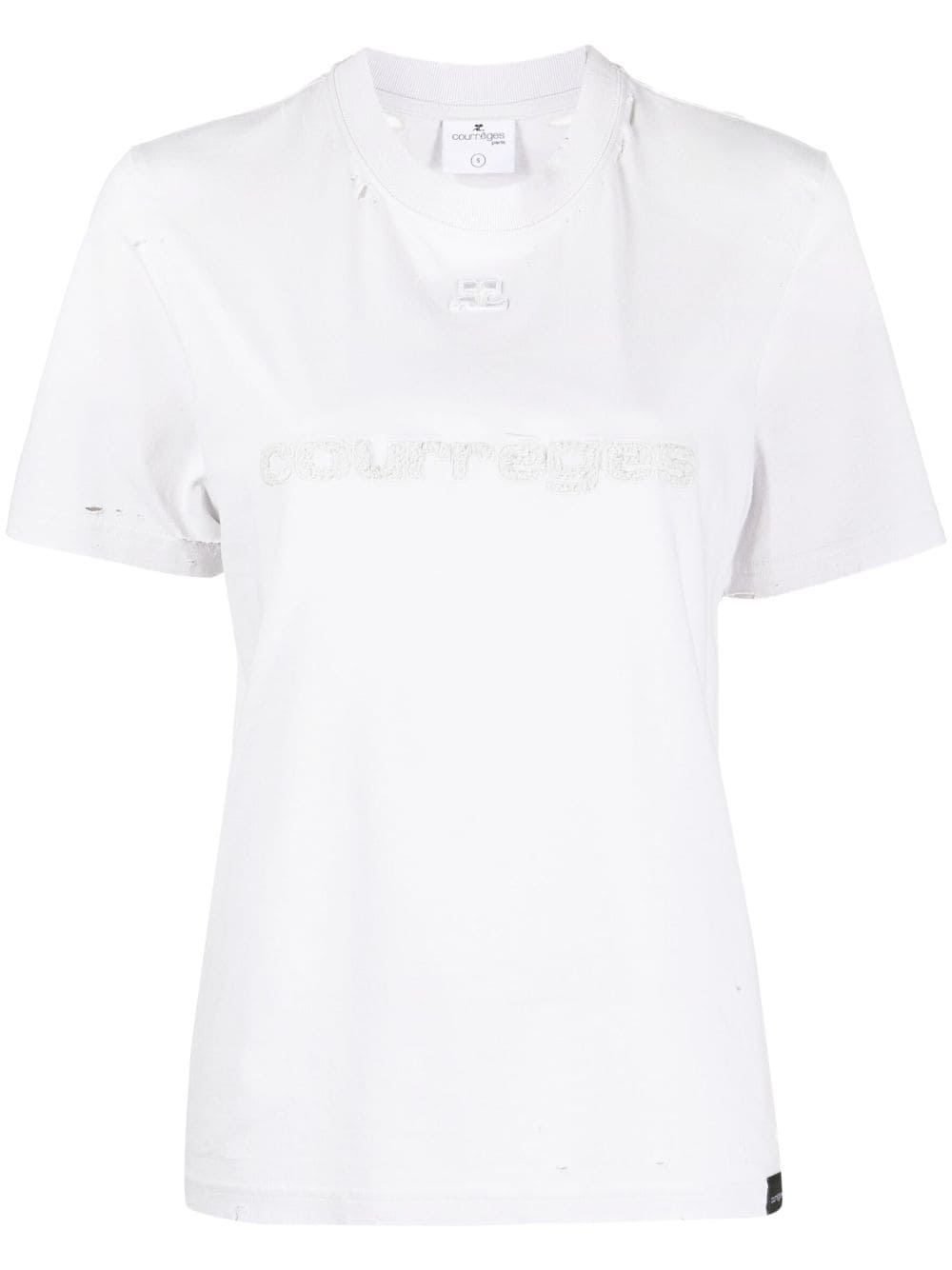 Courreges Reedition Jersey T-Shirt - White | Editorialist Courreges Reedition Jersey T-Shirt - White | Editorialist