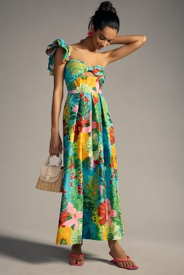 Eva Franco One-Shoulder Pleated Dress In Assorted - 50% Off | Editorialist