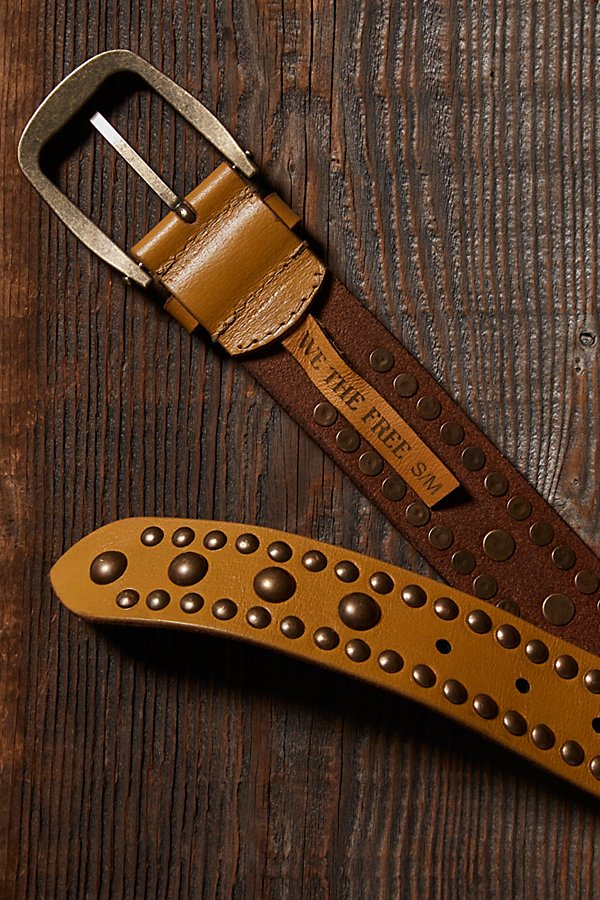 Free People We The Free Tough Type Studded Leather Belt 
