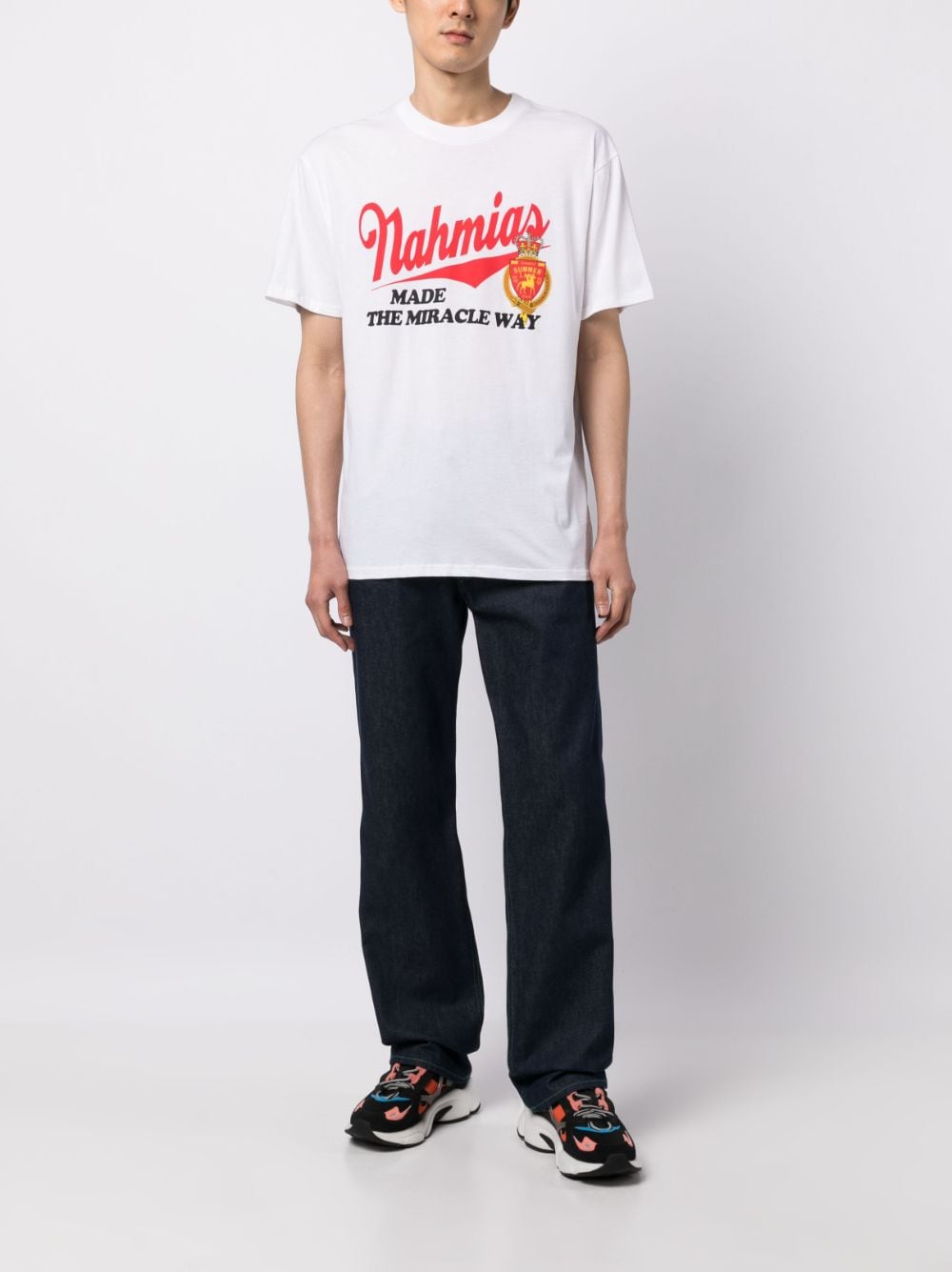 NAHMIAS logo-print cotton t-shirt