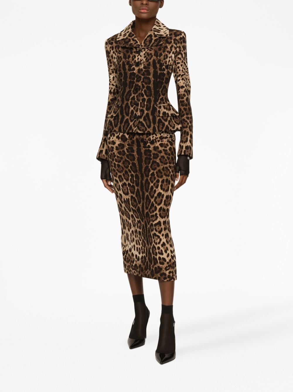 DOLCE & GABBANA Dolce & Gabbana Leopard-Print Blazer