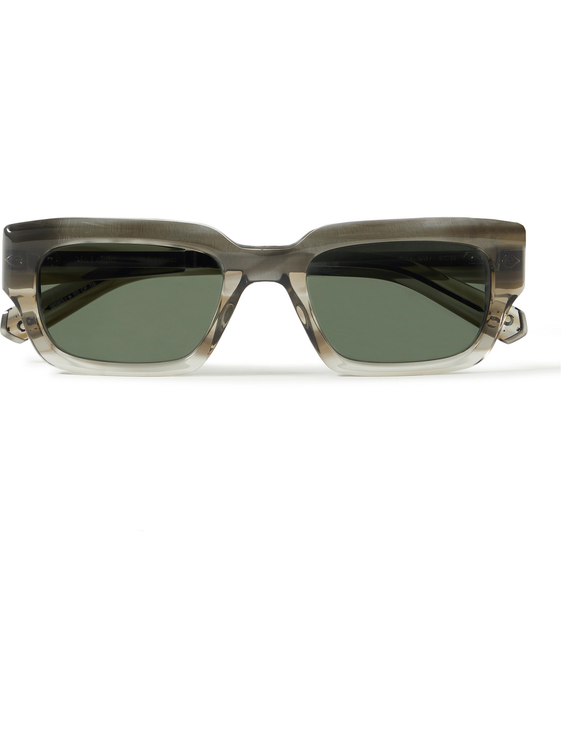 Buy Mr.leight Maverick S Rectangular-frame Acetate And Gunmetal  