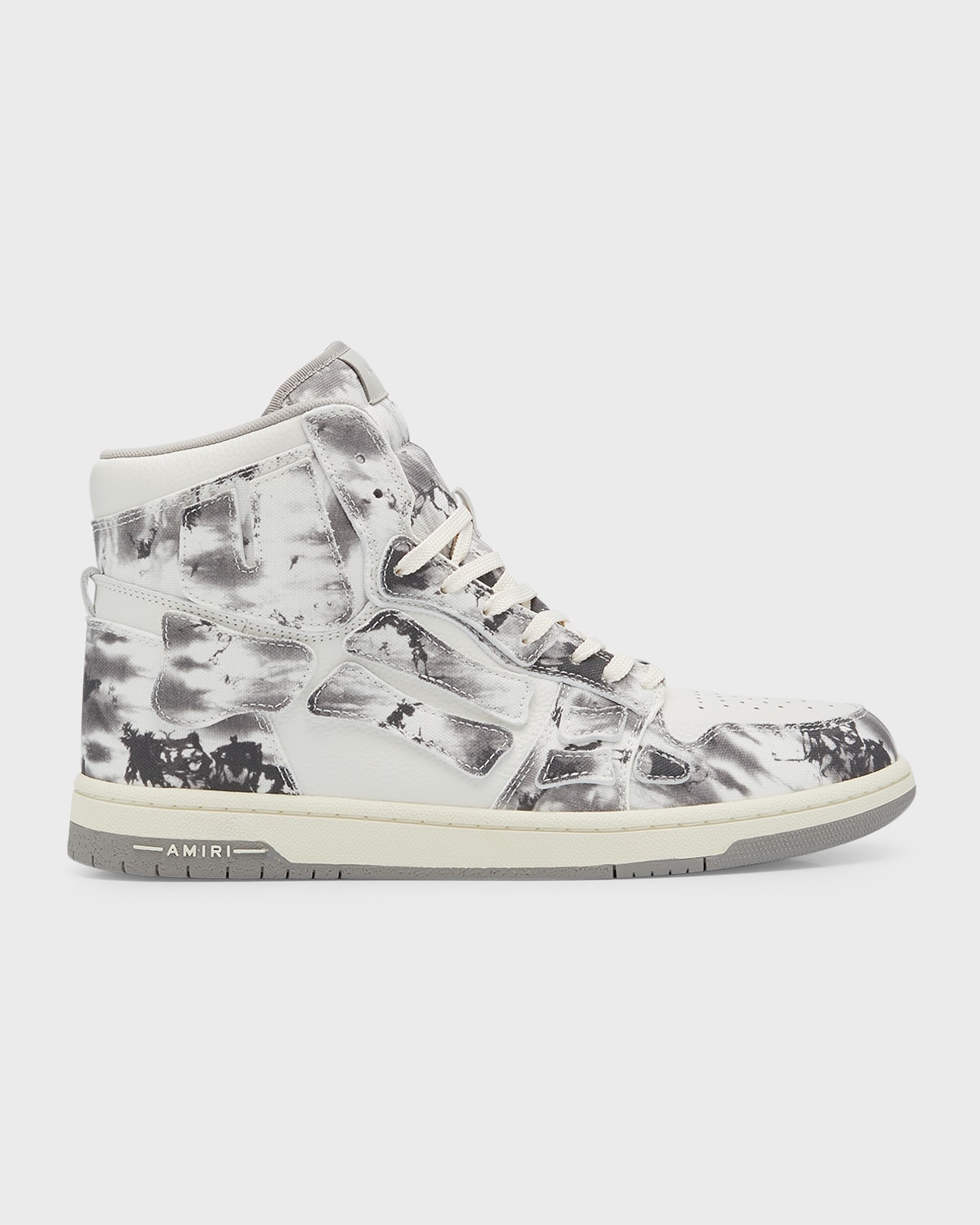 Amiri Skeleton High-Top Sneakers - Grey - 41% Off | Editorialist