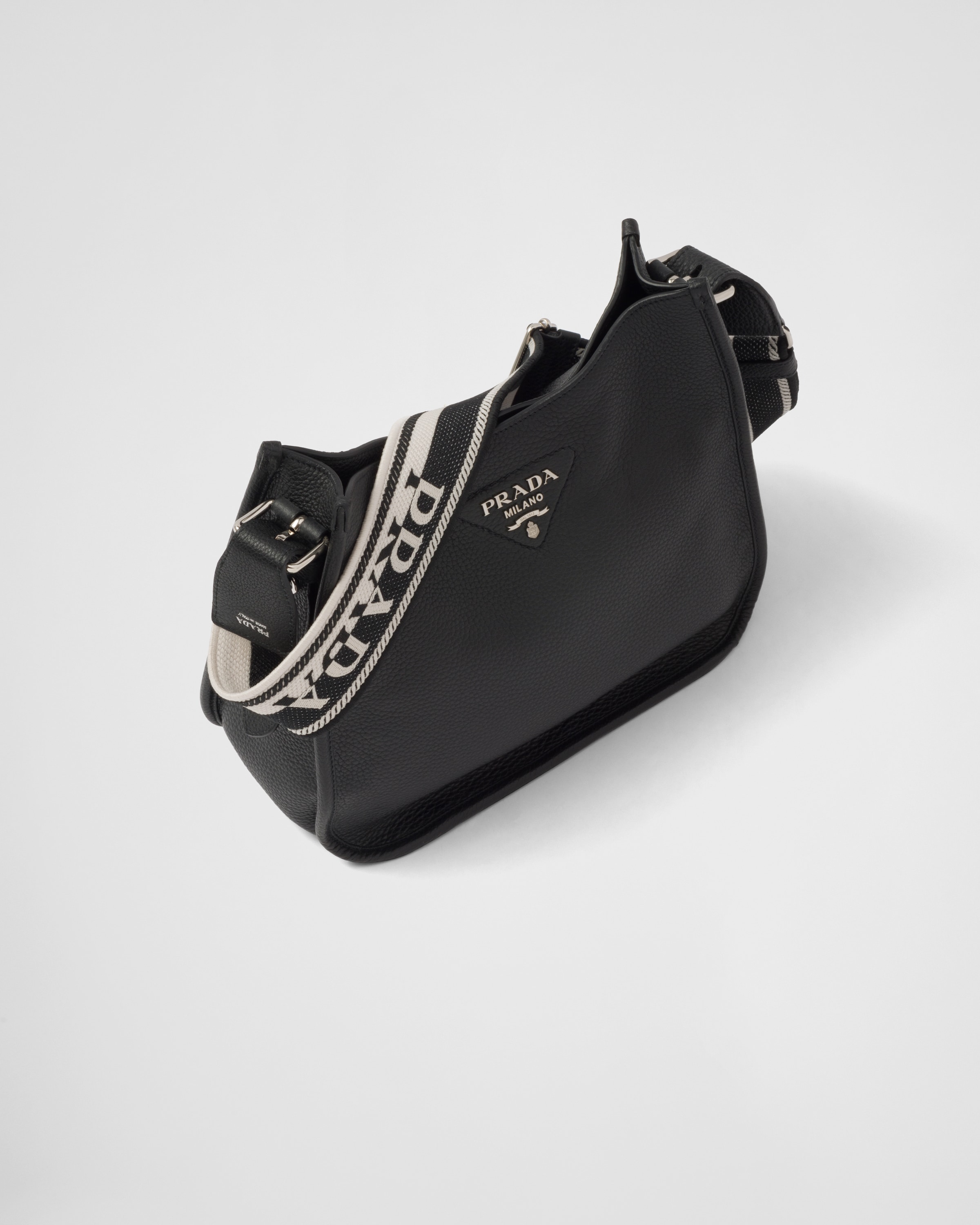 Prada Leather Hobo Bag - Black | Editorialist