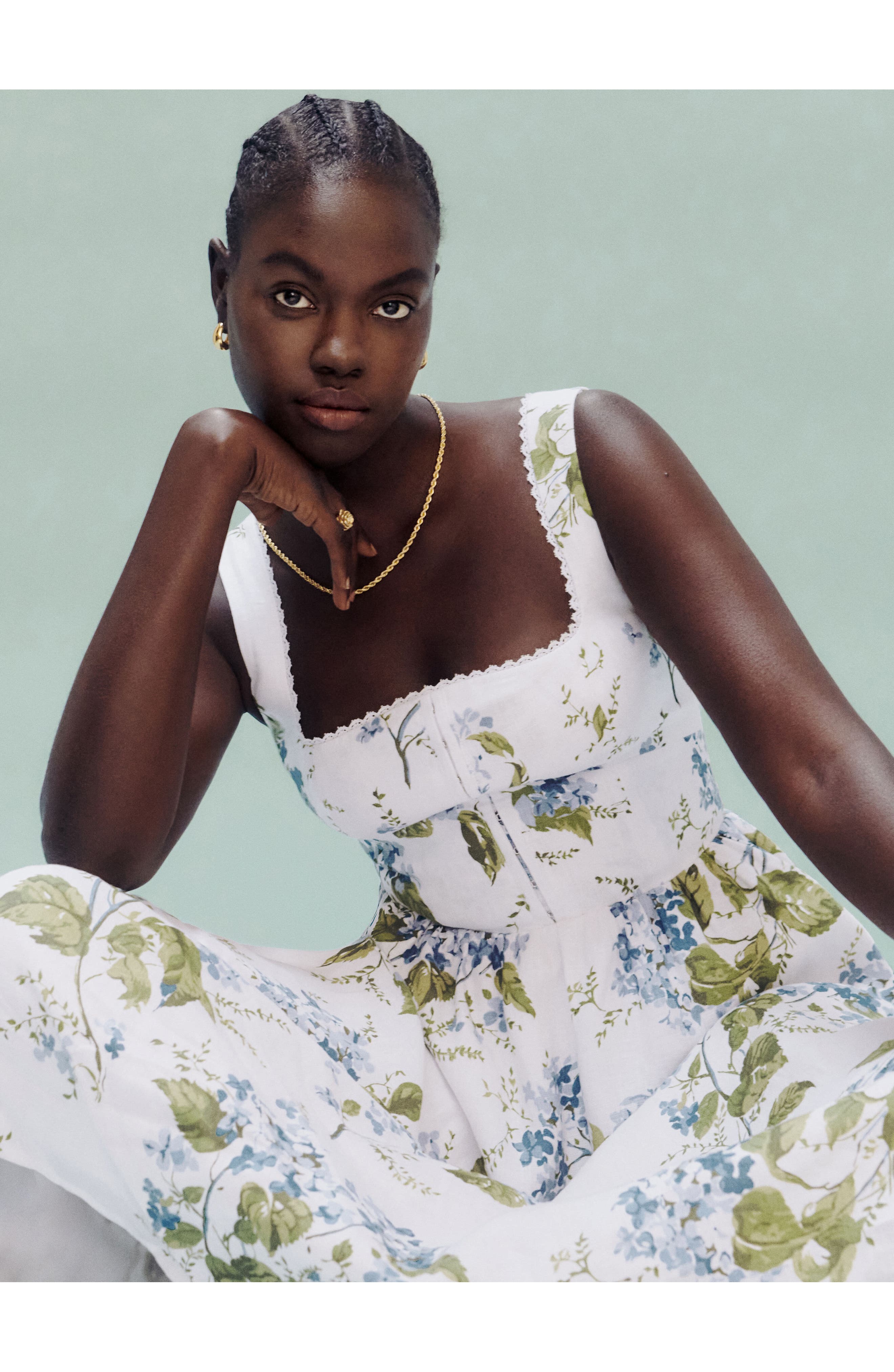 Reformation Tagliatelle Linen Dress In Tartine Check - 28% Off |  Editorialist