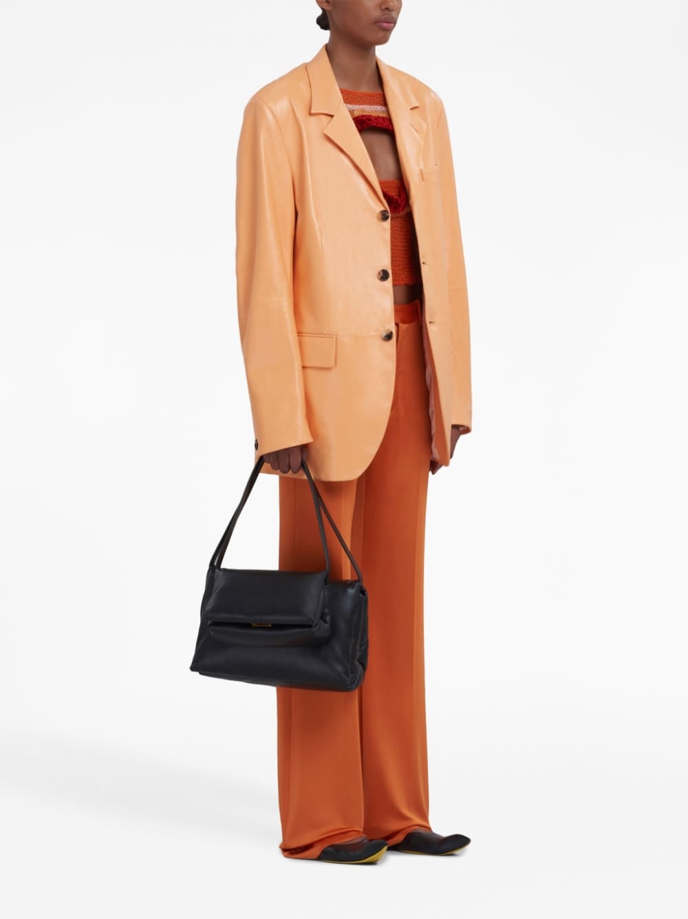 MARNI Pressed-Crease Straight-Leg Trousers