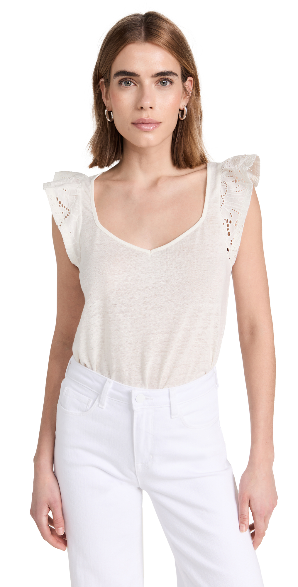 Paige Giulia Tank White - One-color | Editorialist