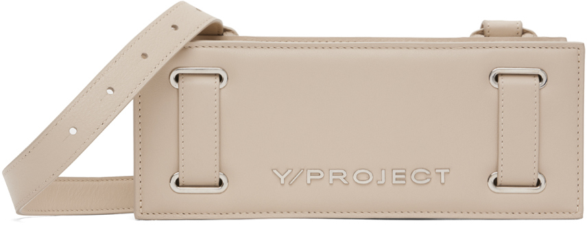Y/Project Beige Mini Accordion Bag In Cream - 70% Off