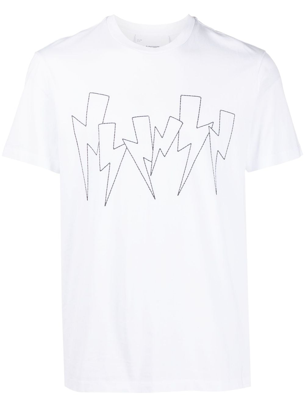 NEIL BARRETT thunderbolt-print crew-neck t-shirt