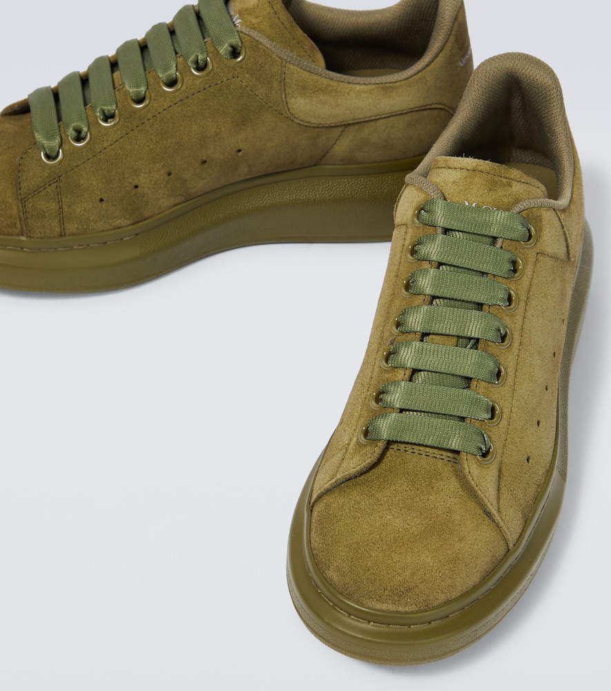 Green Suede Alexander Mcqueen Shoes Olive Green Alexander