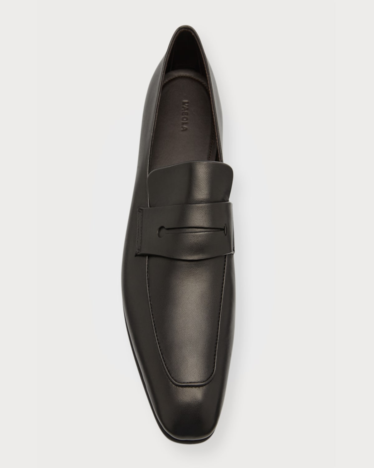 Zegna Lasola Leather Penny Loafers - Black | Editorialist