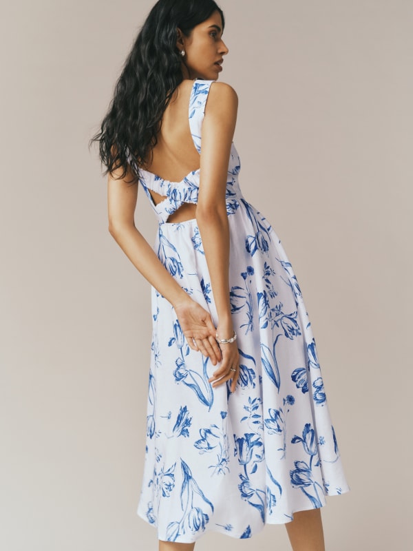 reformation freda linen dress Reformation Frieda Linen Dress