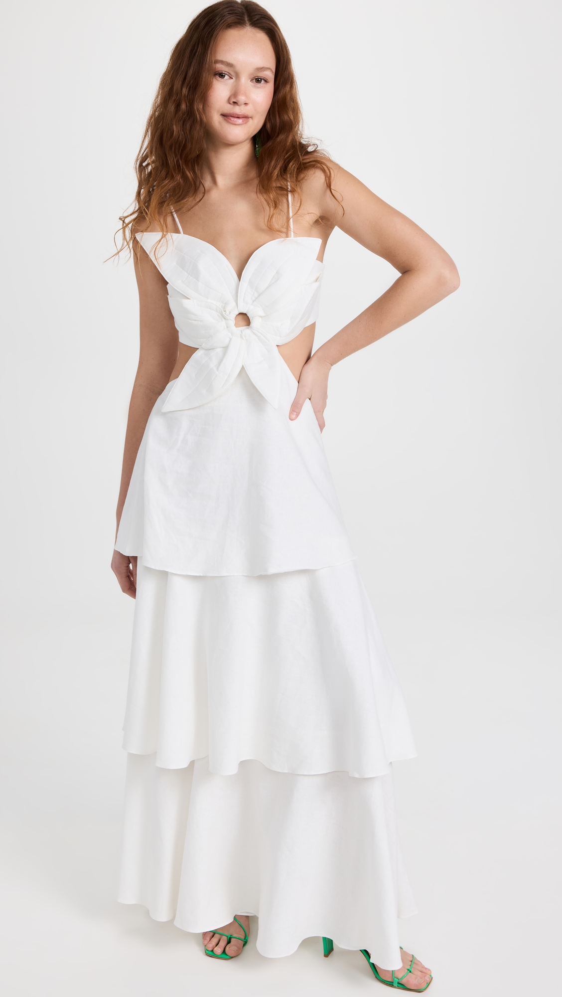 farm rio off white flower maxi dress Farm Rio Flowers Arch Off-White Maxi Dress Flowers Arch Off White / XS