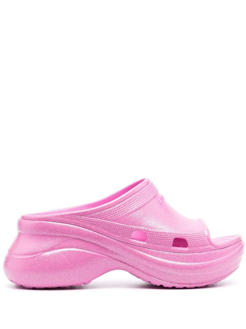 Balenciaga X Crocs Pool Platform Sandals - Pink | Editorialist