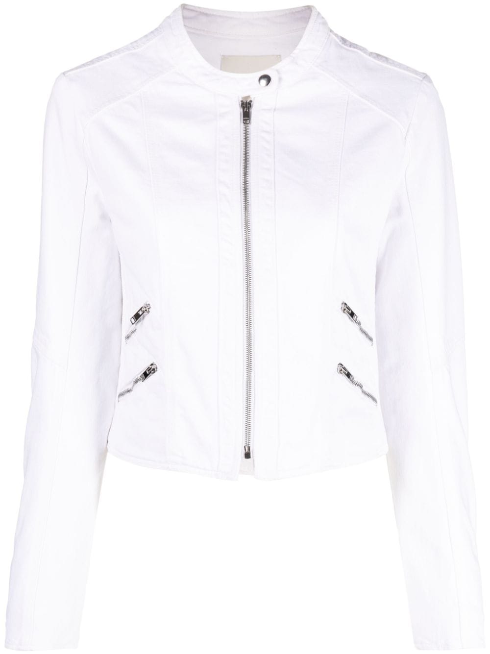 ISABEL MARANT ÉTOILE ISABEL MARANT Leys Band-Collar Denim Jacket