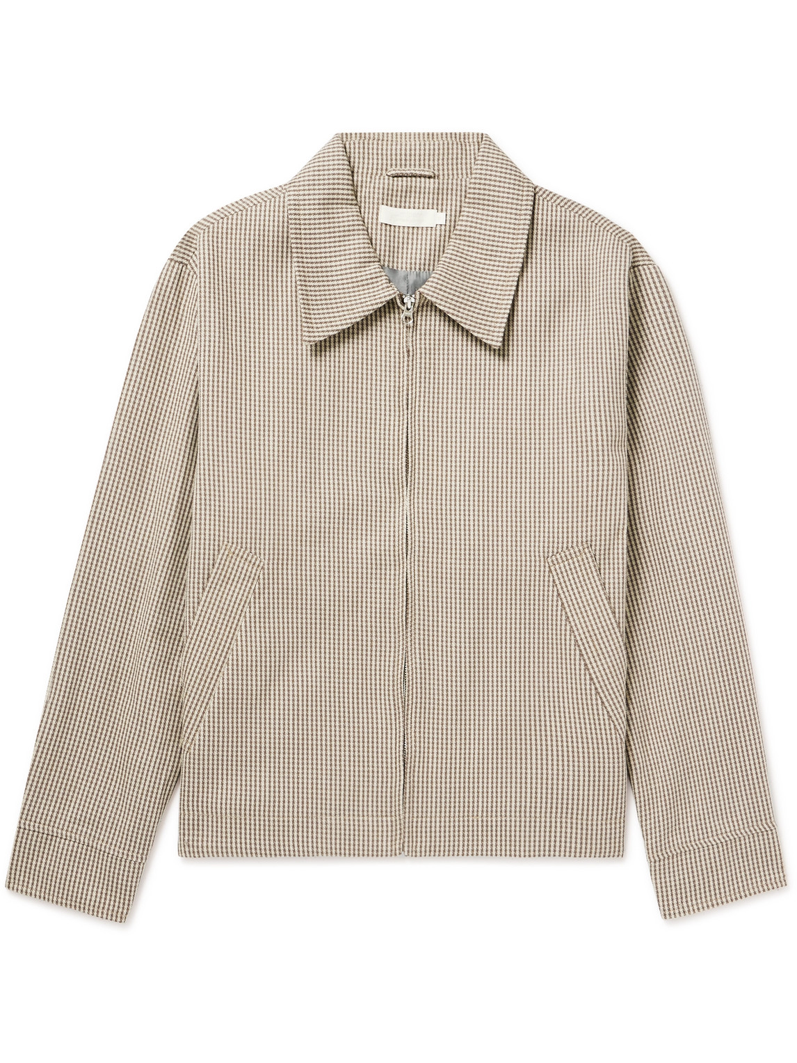 Mfpen Mail Checked Cotton-Canvas Jacket M In Neutrals - 60% Off 
