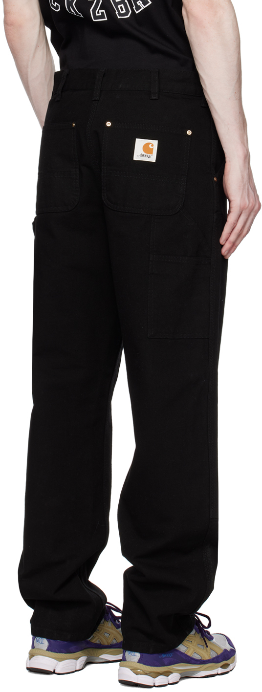 Awake Ny Carhartt Wip Edition Double Knee Trousers In Black - 32