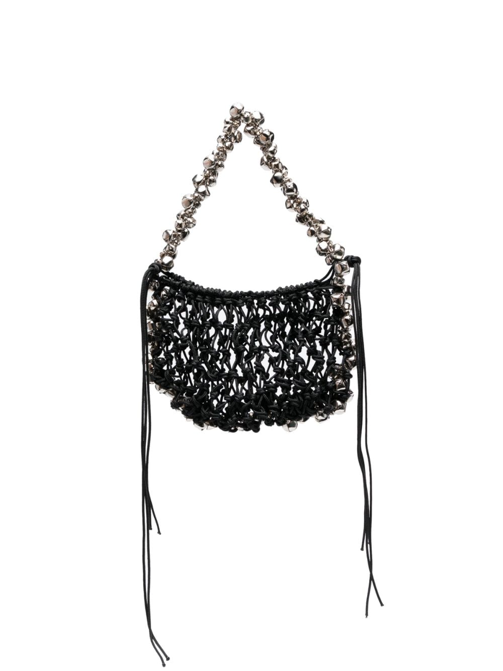 Niccolo Pasqualetti Bell-Detail Woven Tote Bag In Black - 26% Off