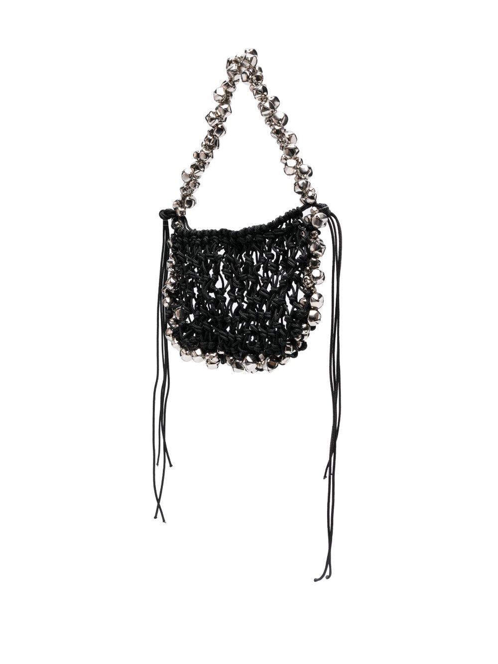 Niccolo Pasqualetti Bell-Detail Woven Tote Bag In Black - 11% Off