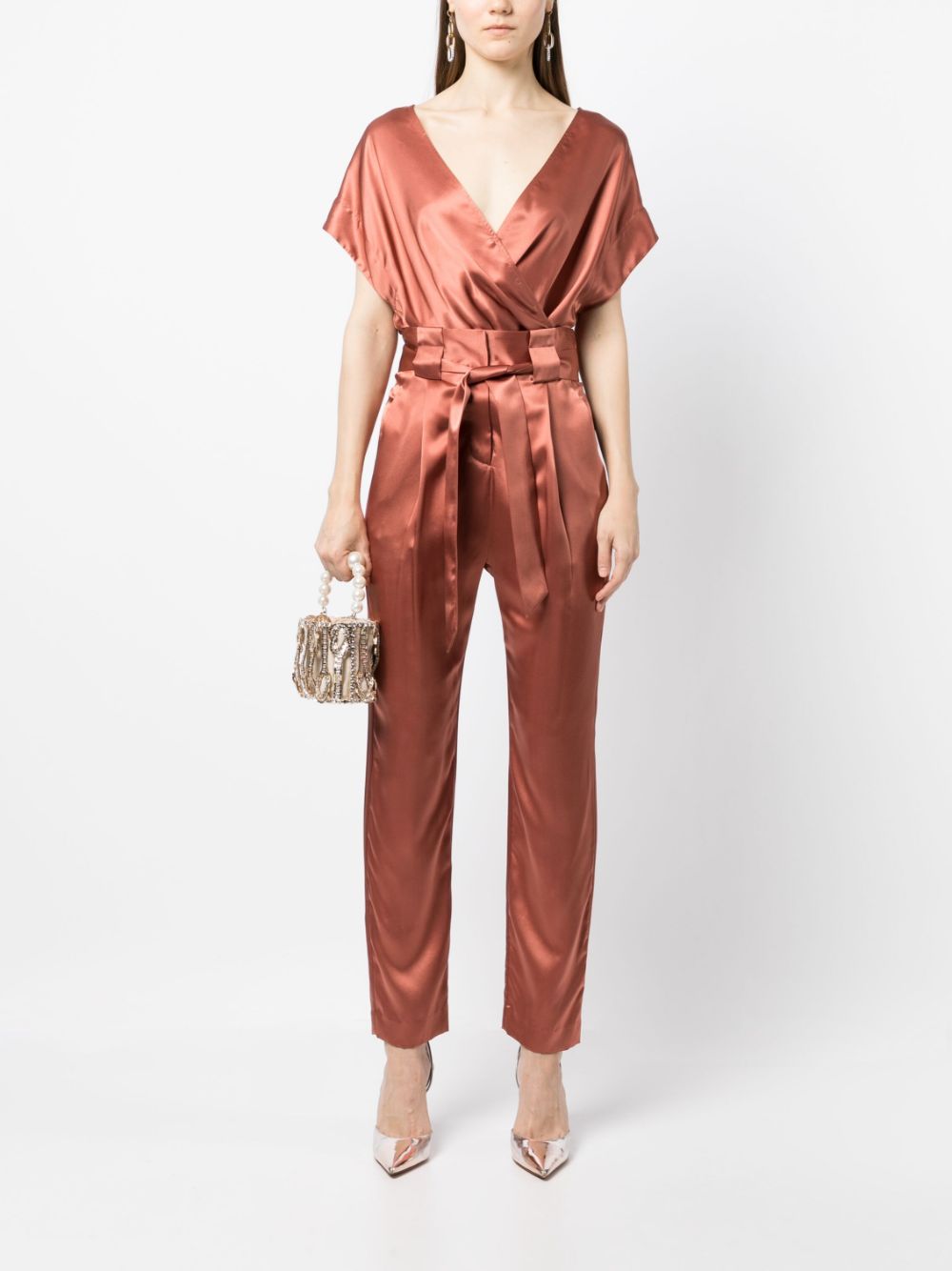MICHELLE MASON Michelle Mason Open-Neck Top