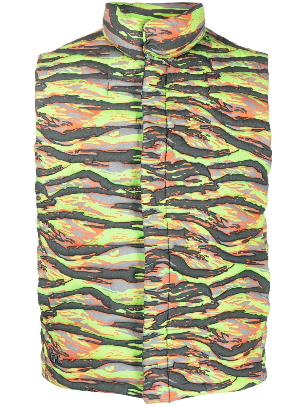 ERL ERL Camouflage-Print Quilted Puffer Gilet