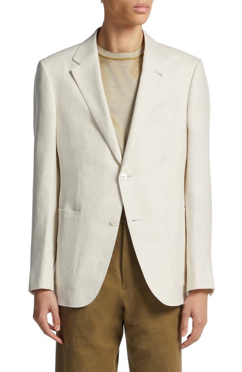 ZEGNA ZEGNA Fairway Crossover Linen & Wool Blend Sport Coat