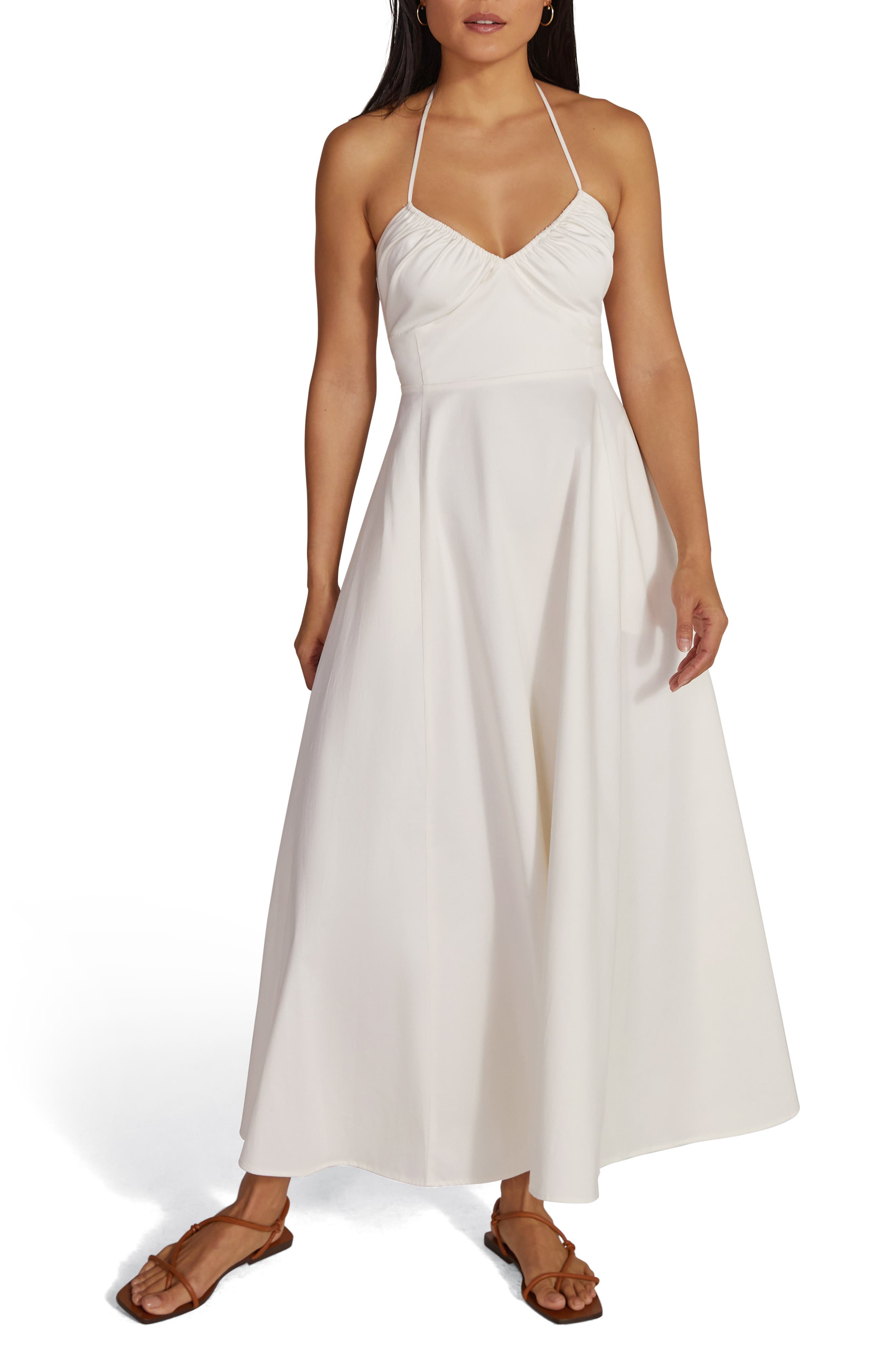 Favorite Daughter The Halting Traffic Maxi Dress In White - 63% Off |  Editorialist