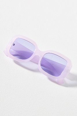 Anthropologie Rectangular Sunglasses/Lavender IVVY-2 Recycled Rectangle Sunglasses | Matt & Nat USA main image 2