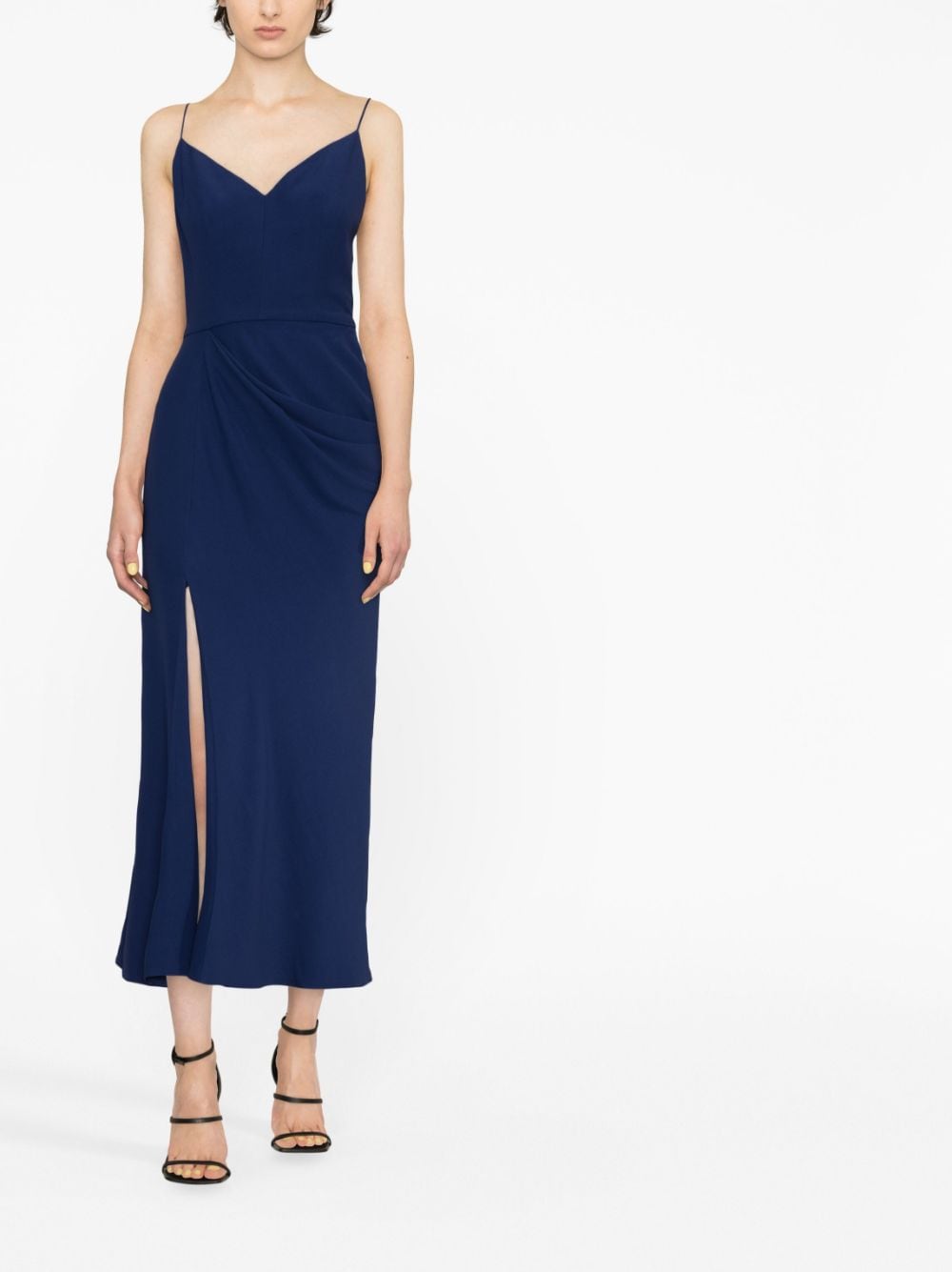 ALEXANDER MCQUEEN Alexander McQueen Draped Midi Dress