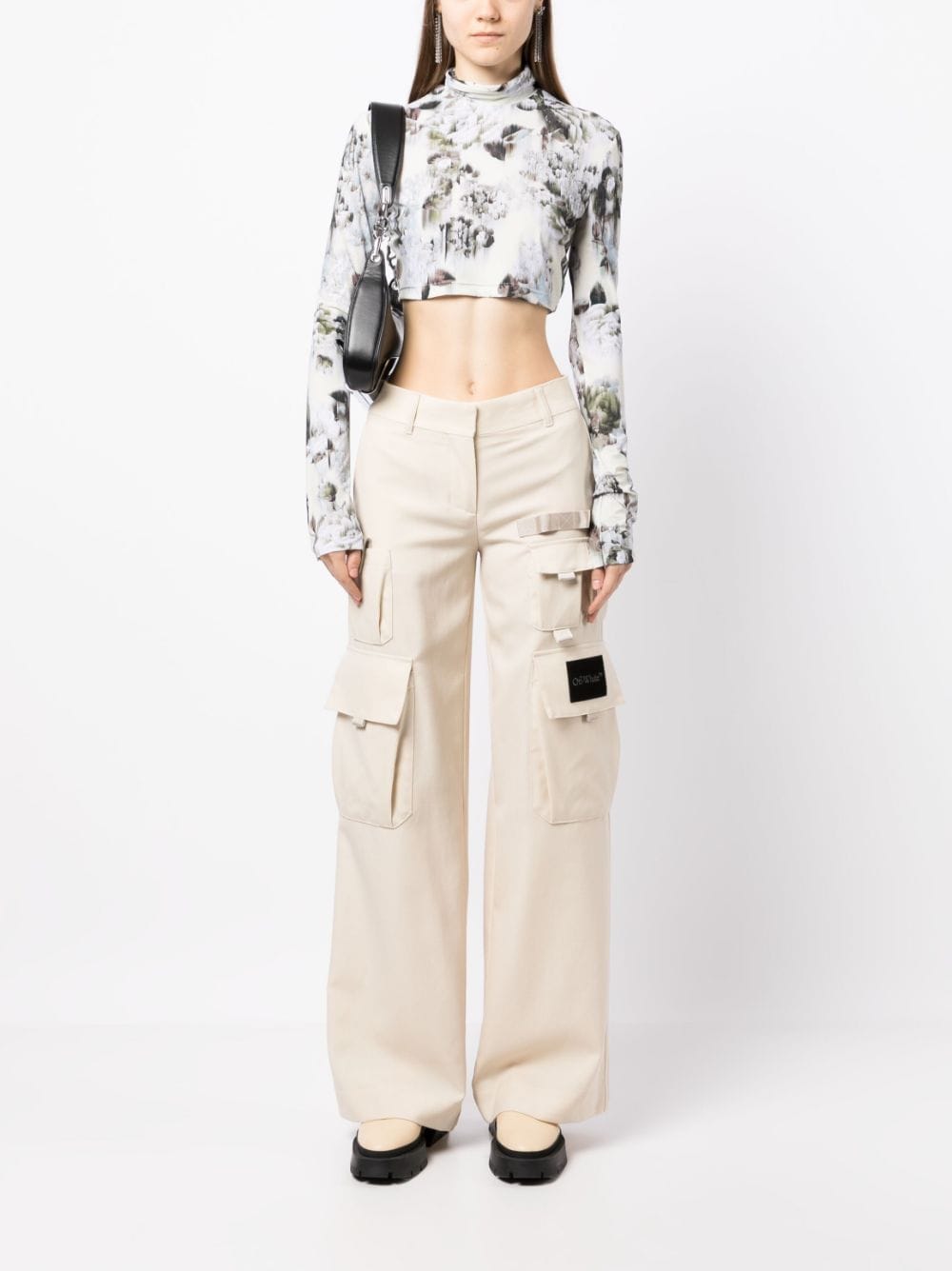 OFF-WHITE Off-White Toybox Wide-Leg Cargo Trousers